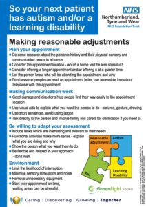 so your next patient has autism and or a learning disability poster ...