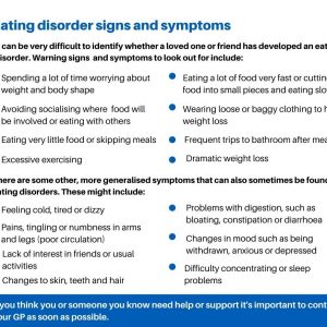 Eating disorder signs and symptoms - Cumbria, Northumberland, Tyne and ...