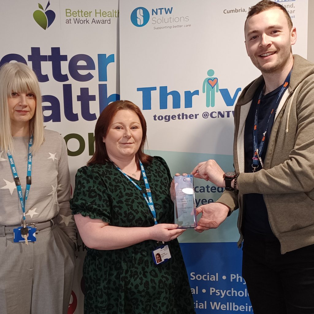 CNTW awarded Ambassador Status for the Better Health at Work Award ...