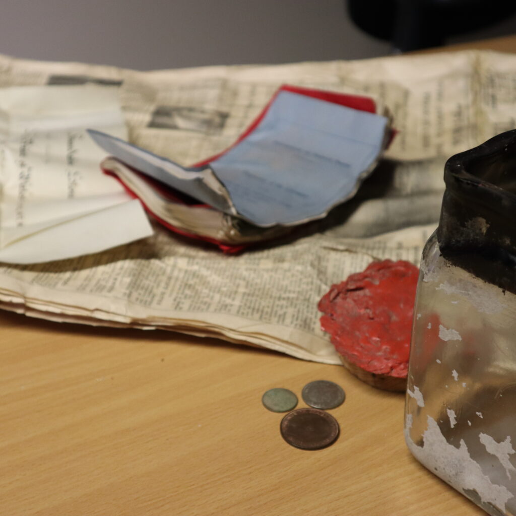 Contents of 1930 time capsule - Cumbria, Northumberland, Tyne and Wear ...